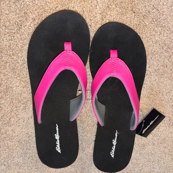 Eddie Bauer | Shoes | Nwt Eddie Bauer Break Point Hot Pink Wedge Flip ...